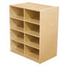 Wood Designs (8) Cubby Letter Tray Storage Unit w/Translucent Trays ...