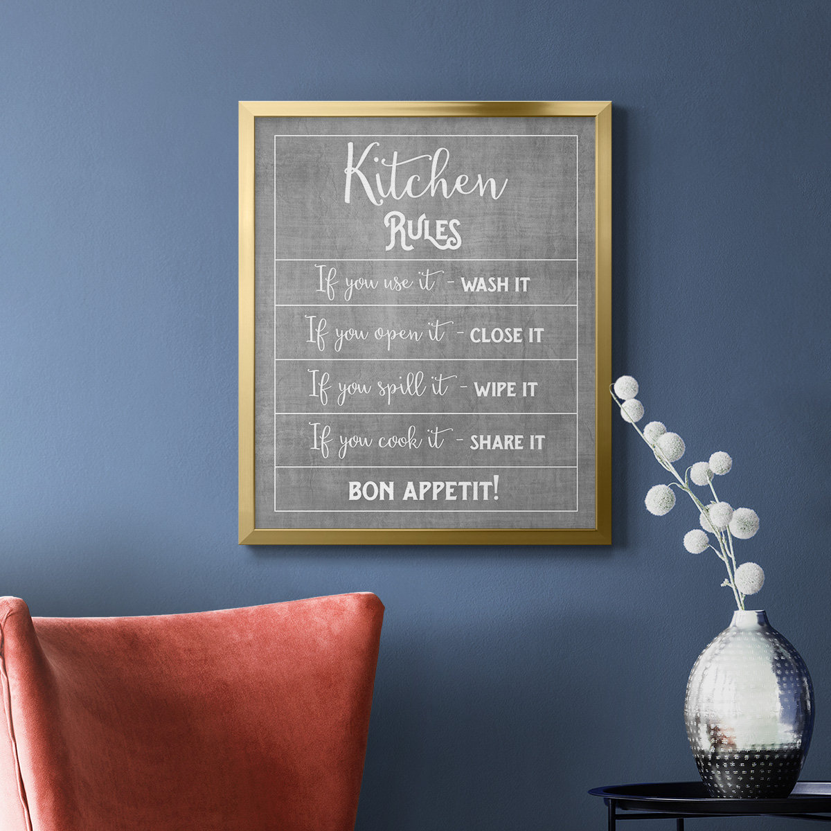 Trinx Bon Appetit Premium Framed Canvas - Ready to Hang | Wayfair