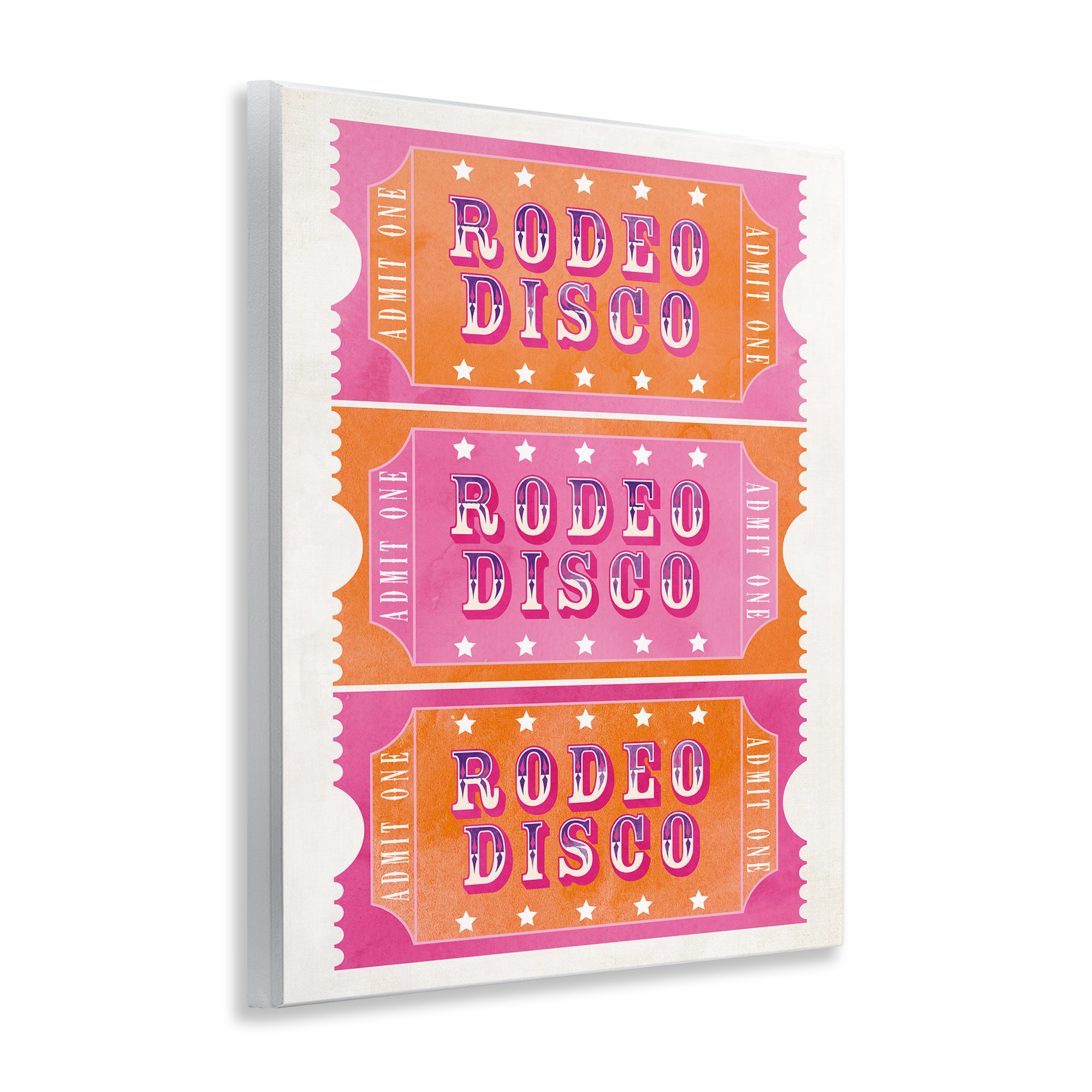 Mercer41 Rodeo Disco Ticket Stubs Wall Plaque, design by Susan Arnot ...