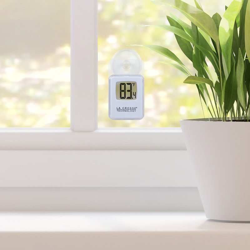 La Crosse Technology Instant-Read Outdoor Digital Window Thermometer ...
