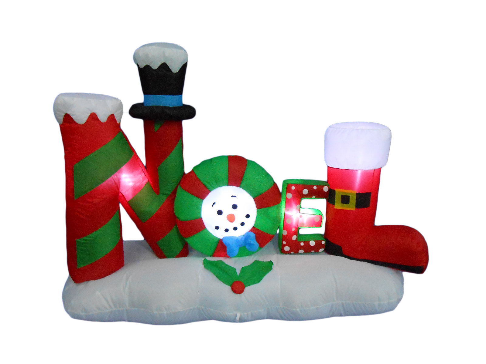 The Holiday Aisle® 4 Foot Tall Lighted Christmas Inflatable Noel Indoor