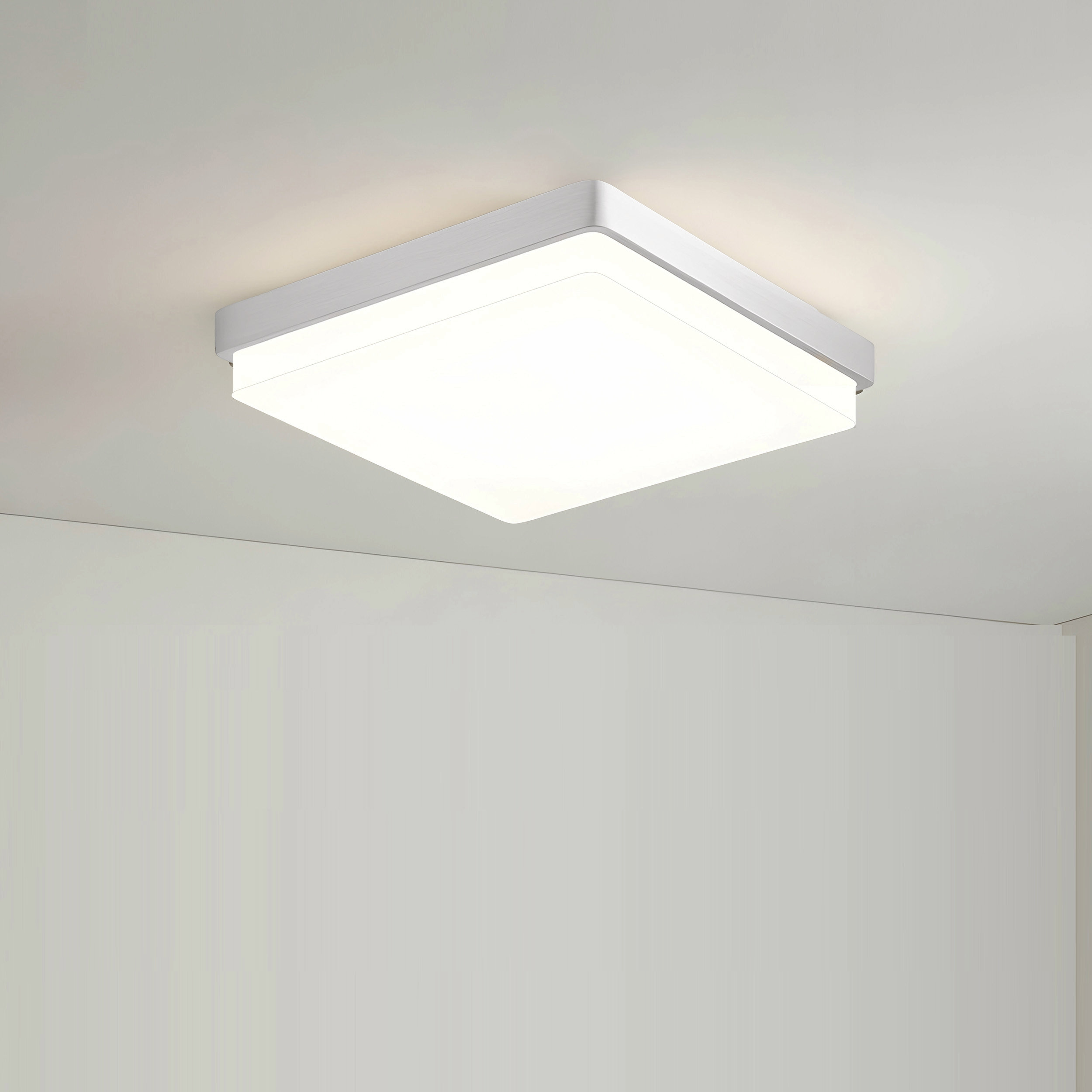 Ebern Designs Modern LED Square Flush Mount Ceiling Light – 6500K ...