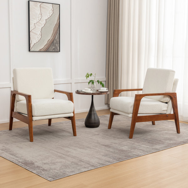 George Oliver Luberisse 25'' Wide Upholstered Polyester Armchair | Wayfair