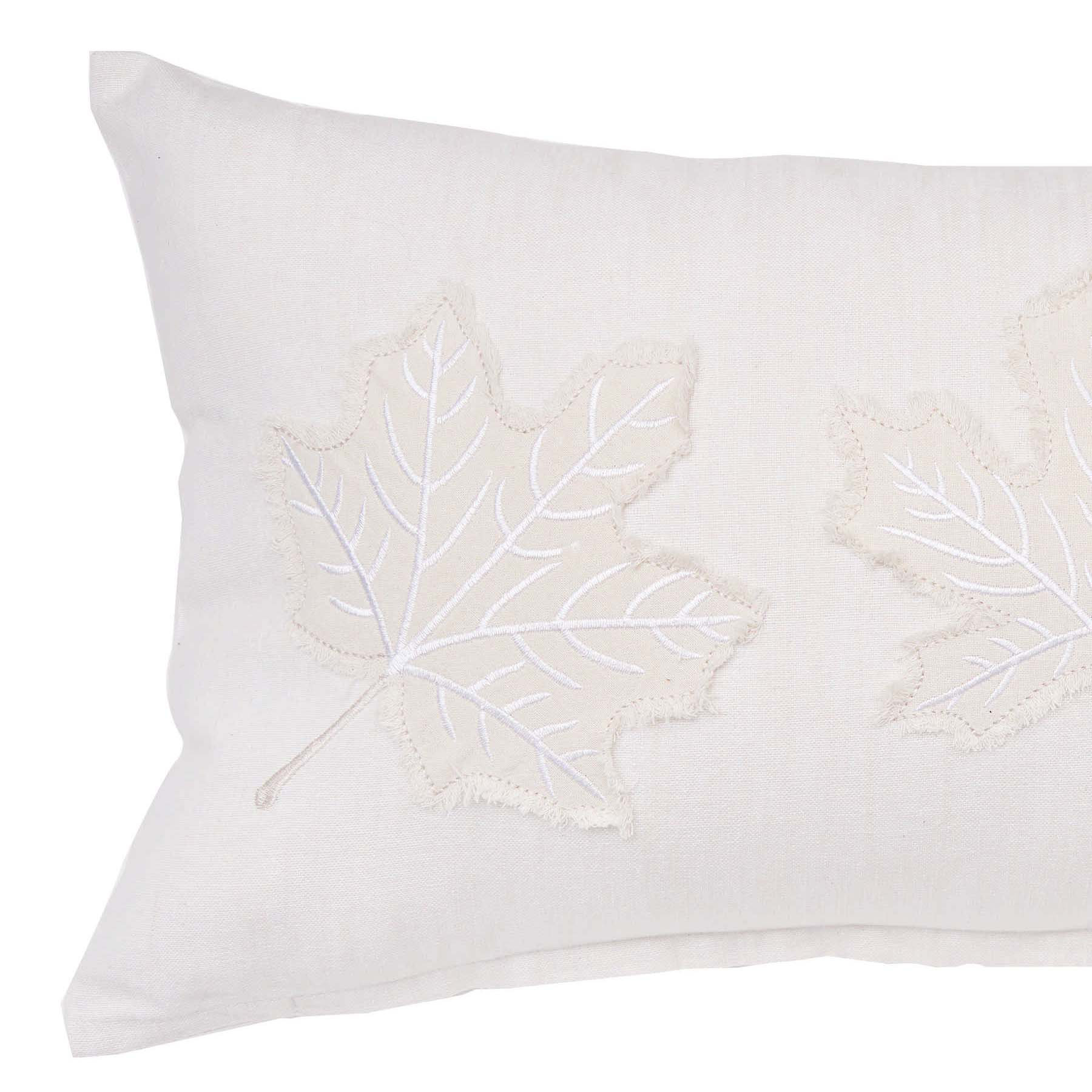C&F Home Neutral Maple Leaves Pillow | Wayfair