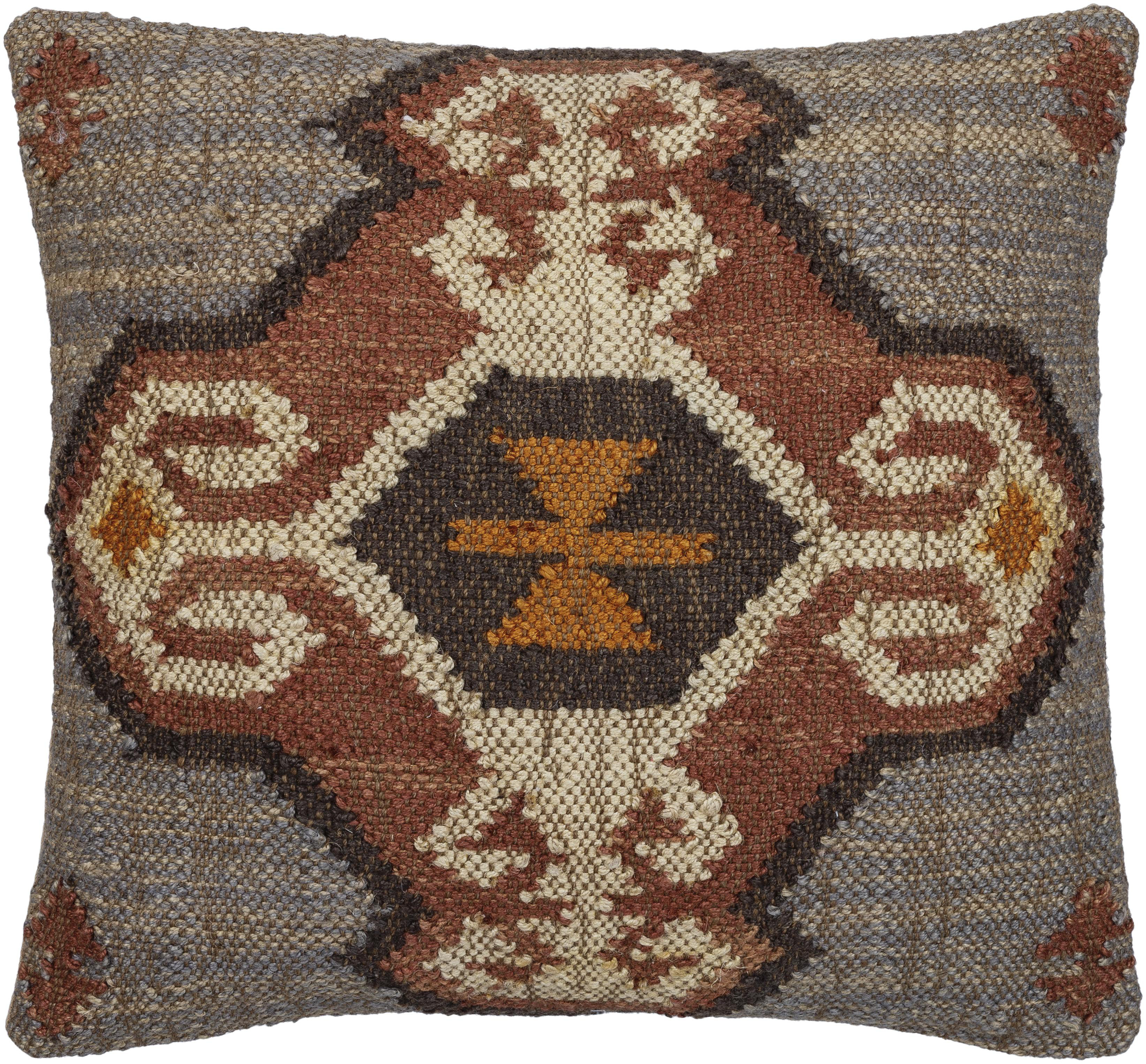 Livabliss Chichester Ikat Jute Reversible Throw Pillow & Reviews | Wayfair