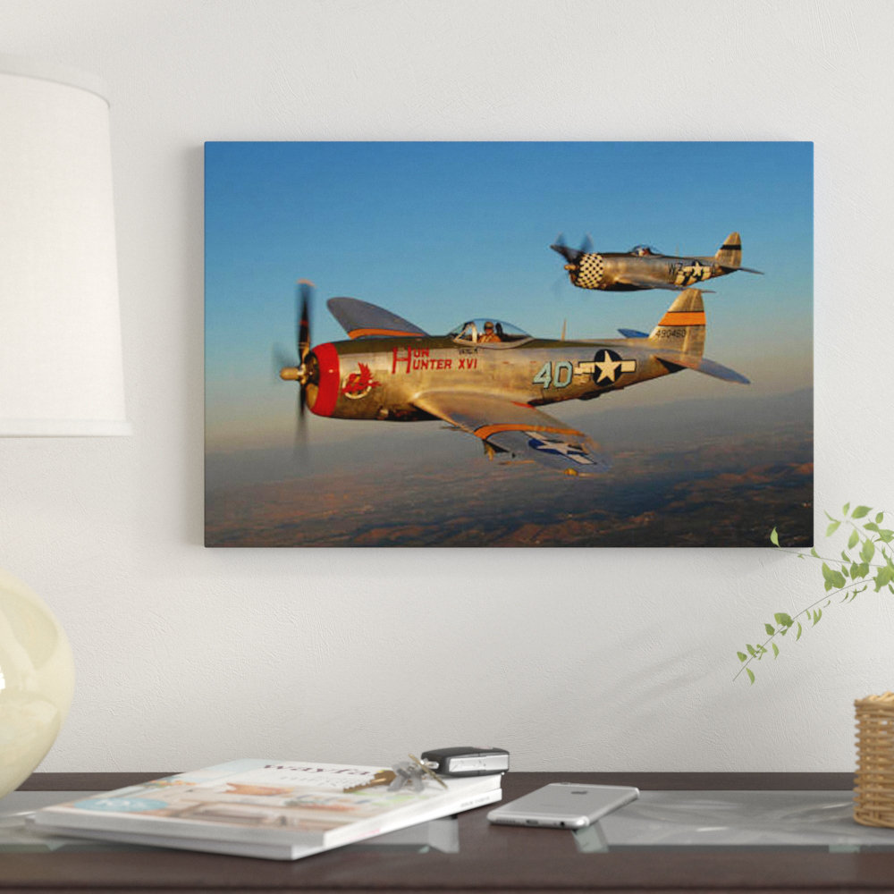 East Urban Home 'P-47 Thunderbolts Flying over Chino, California II ...