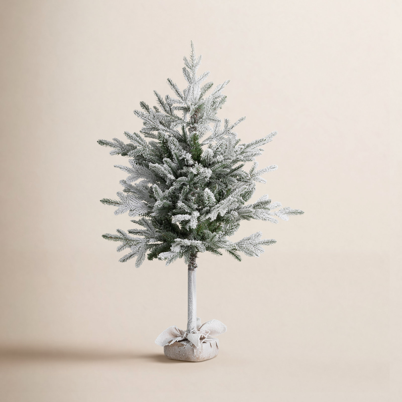 The Holiday Aisle® Artificial Flocked Pine Tree in Bag | Joss & Main