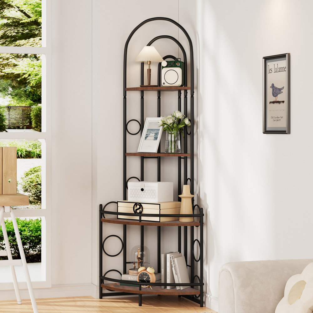 17 Stories Stajka Corner Bookcase | Wayfair