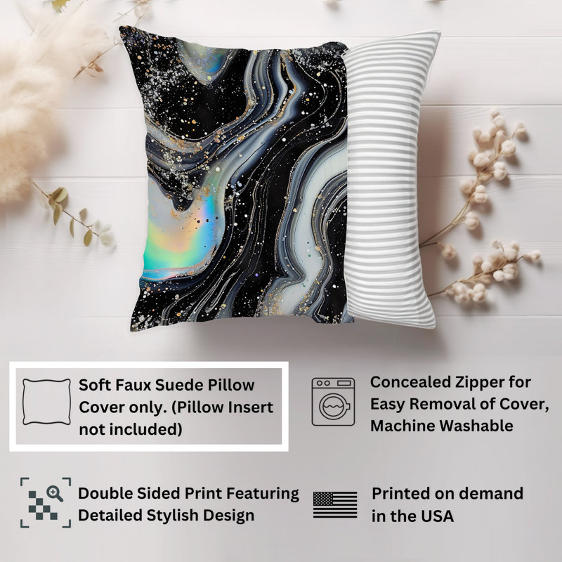 Ethan Taylor Abstract Multicolor Geode Crystals Marble IV Modern | Wayfair