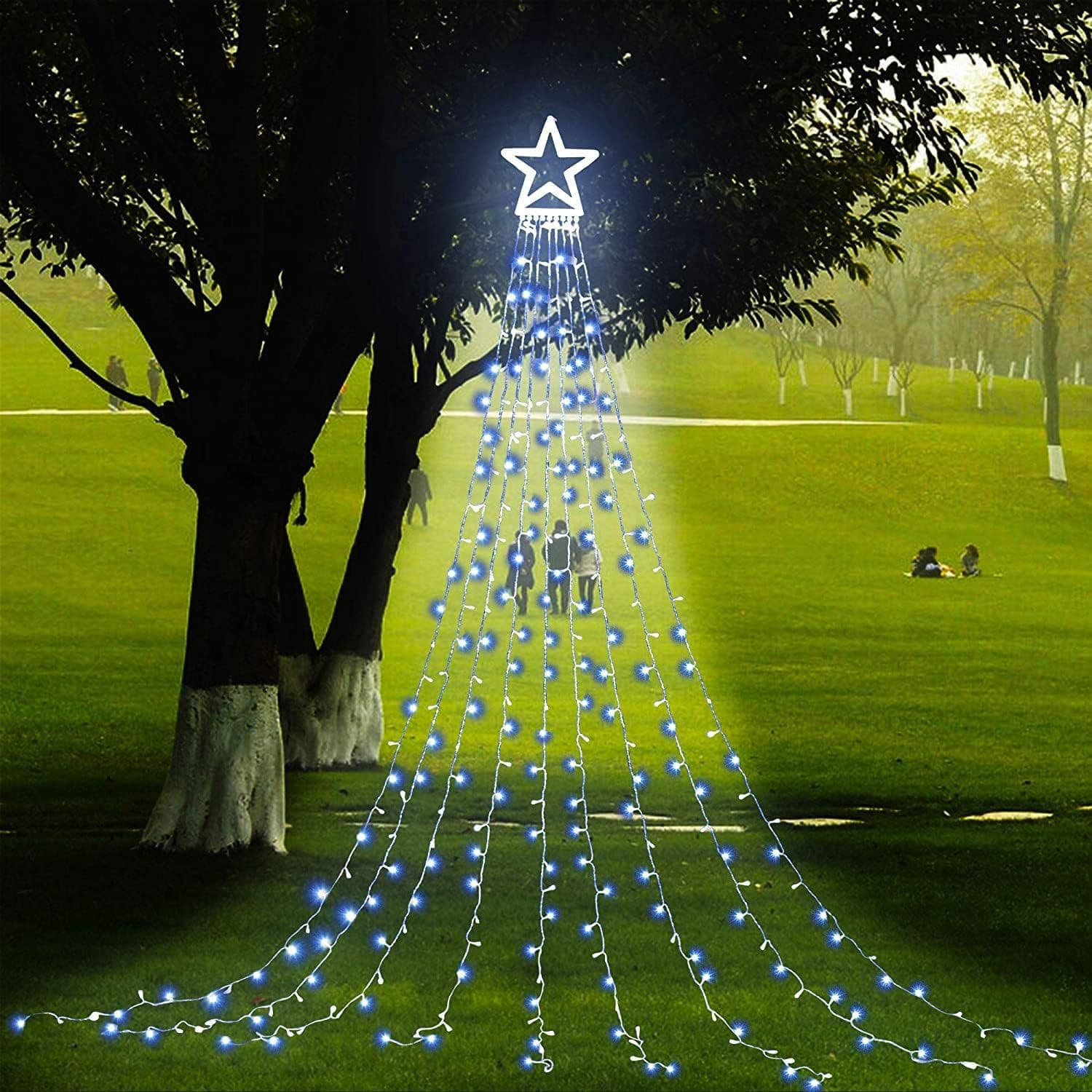 The Holiday Aisle® Outdoor Christmas Star String Lights | Wayfair