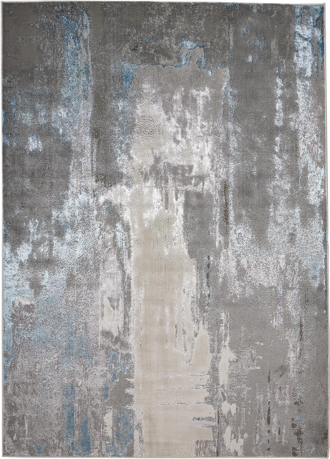 Wade Logan® Caniyah Abstract Power Loom Silver Gray Area Rug & Reviews ...