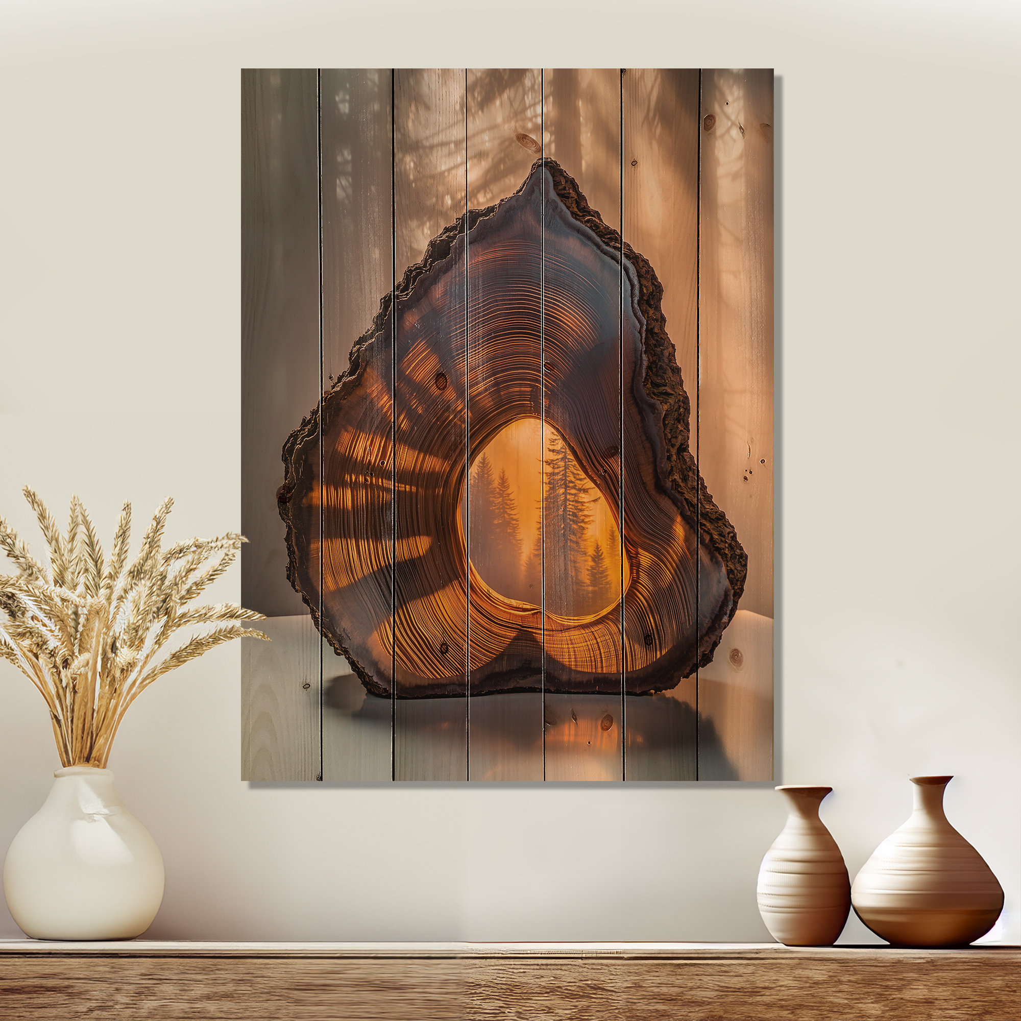 Ophelia & Co. Amber Wood Slide Ripples Through The Woods I - Forest ...