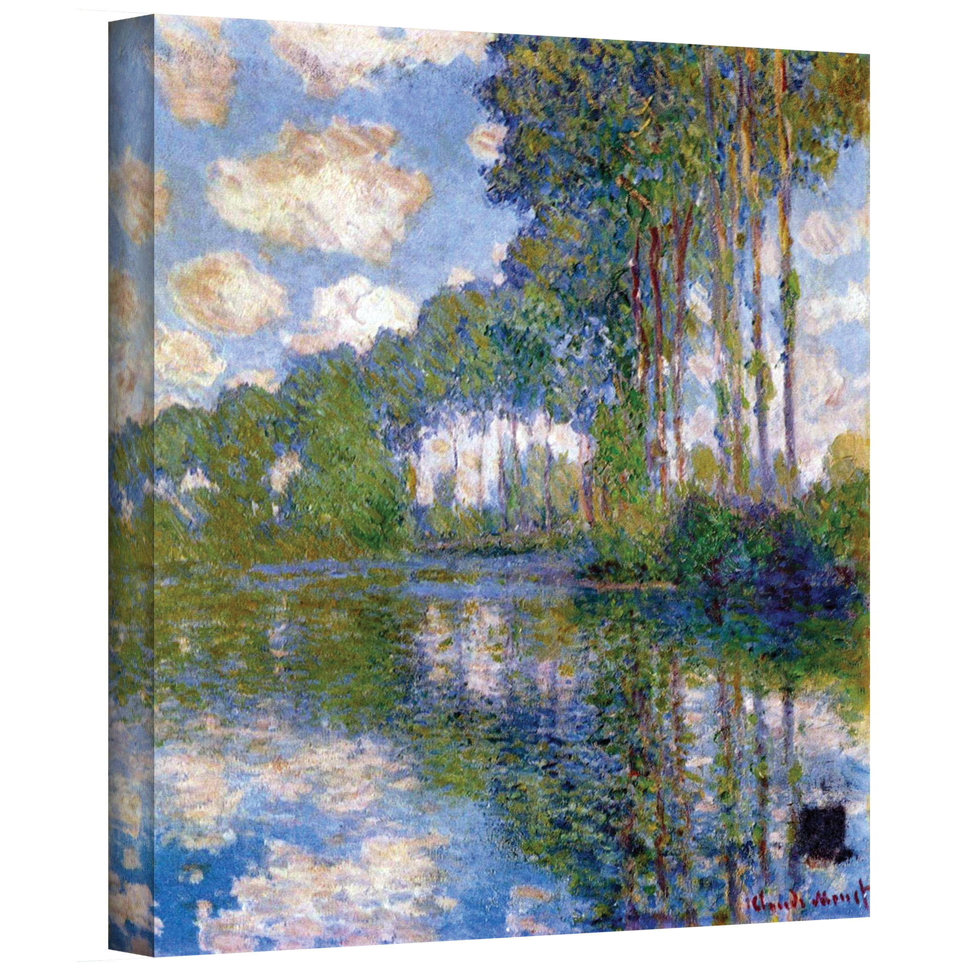 Vault W Artwork 'Trees' by Claude Monet -Wrapped Canvas Graphic Art ...