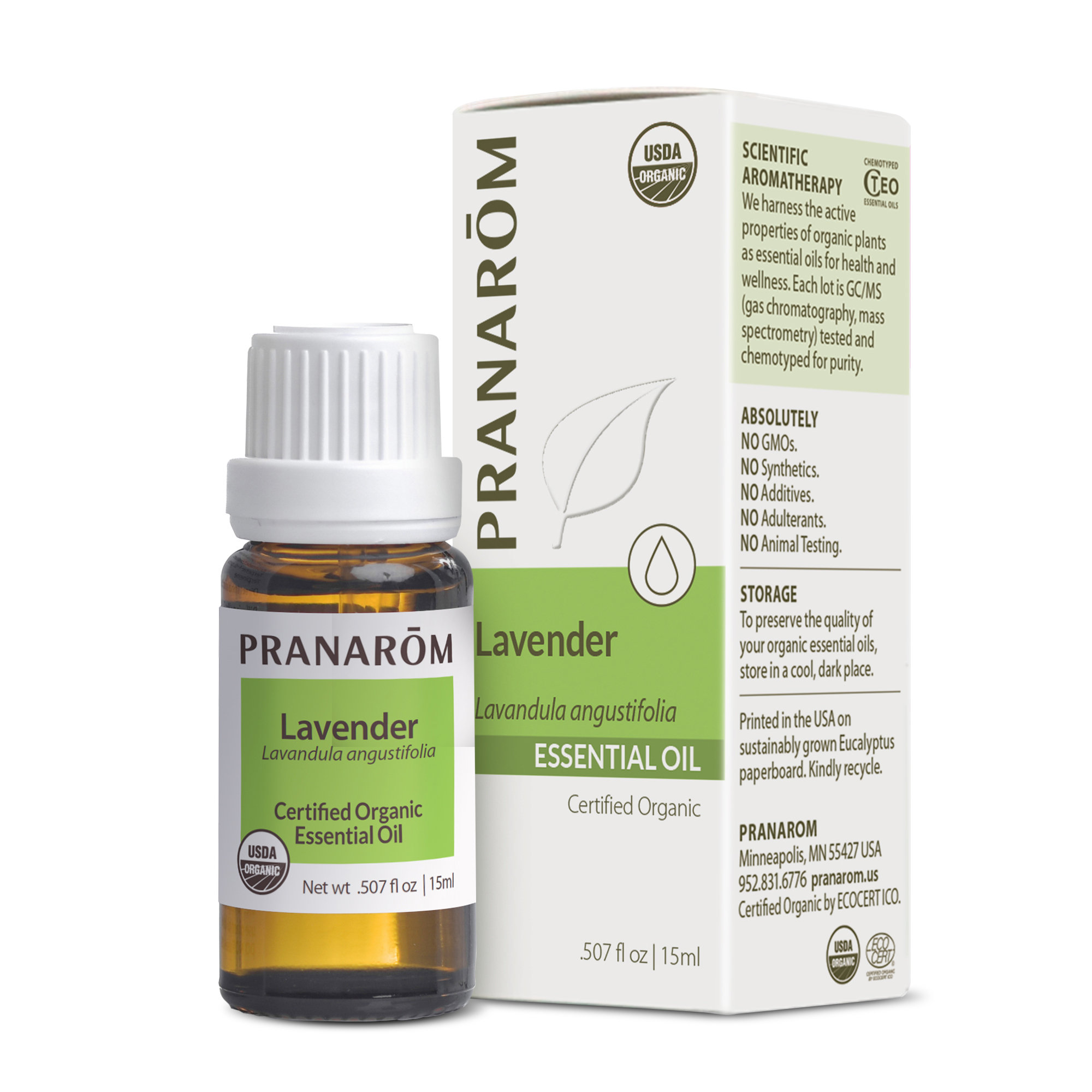 Pranarom Lavender Essential Oil (15Ml) - 100% Pure Natural Therapeutic ...