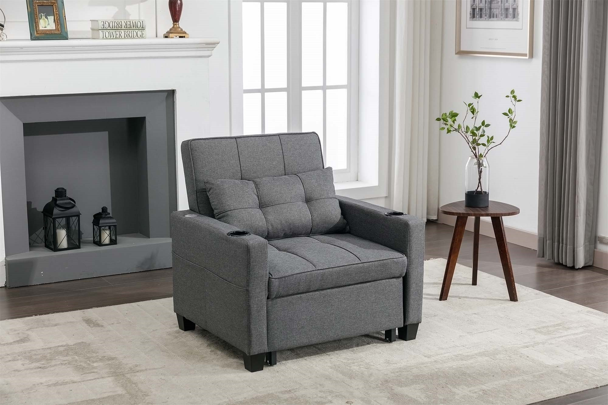 Latitude Run® Versatile Rotating Sofa Chair with Hidden Storage for ...