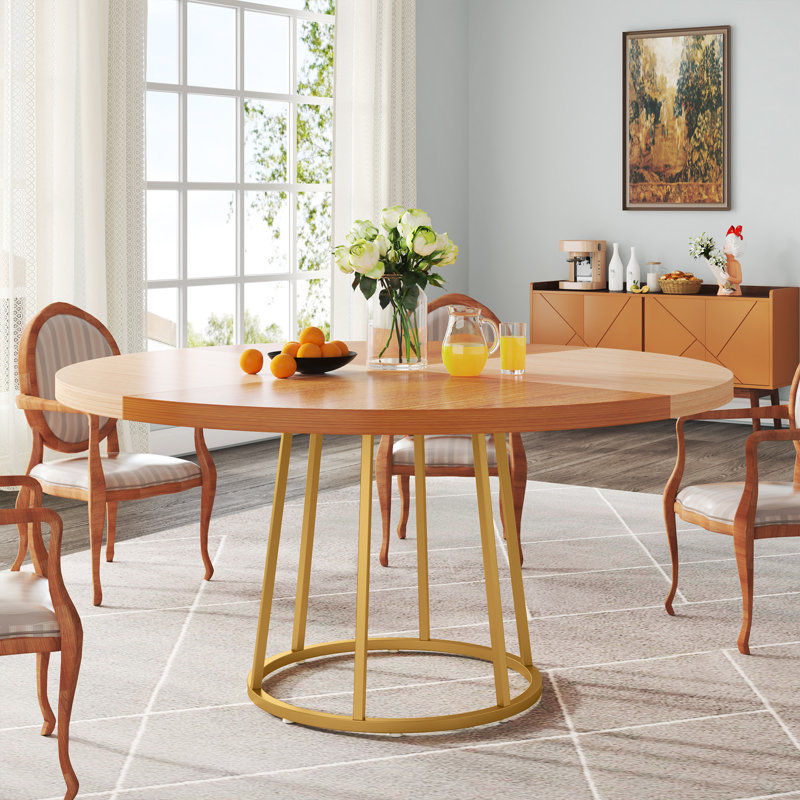 Ebern Designs 47" Round Dining Table "& Reviews" | Wayfair