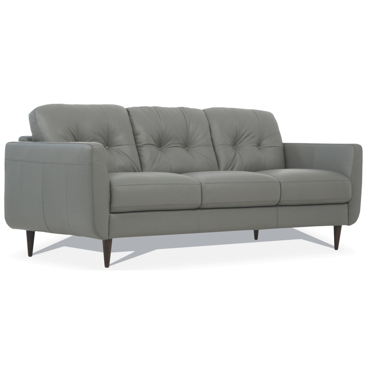 Corrigan Studio® Bove 83" Genuine Leather Flared Arm Sofa | Wayfair
