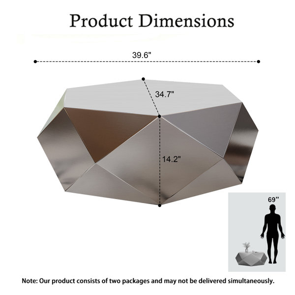 Brayden Studio® Jaelithe Geometric Diamond-Shaped Stainless Steel ...