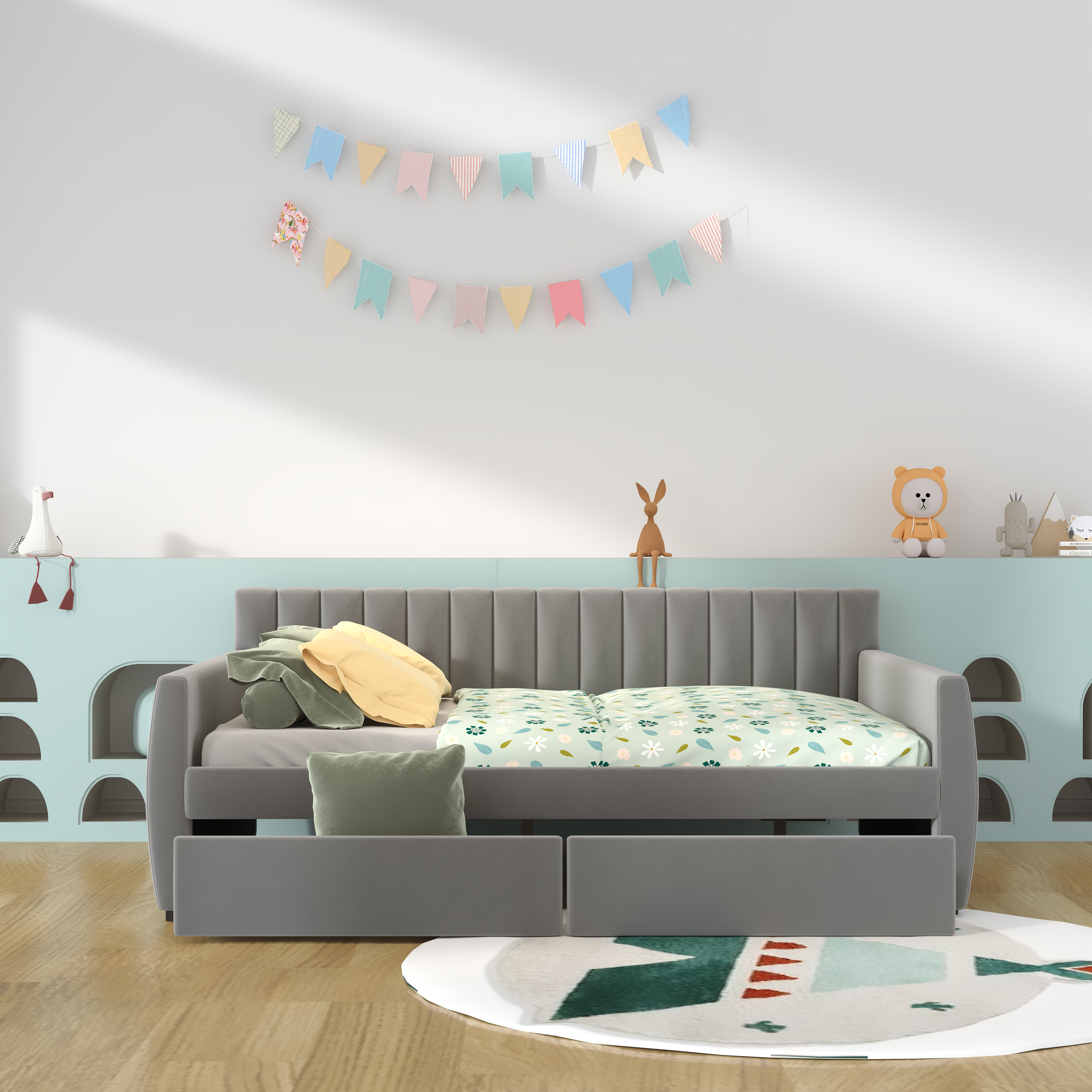 Latitude Run® Kezer Twin 2 Drawer Platforms Bed by Latitude Run ...