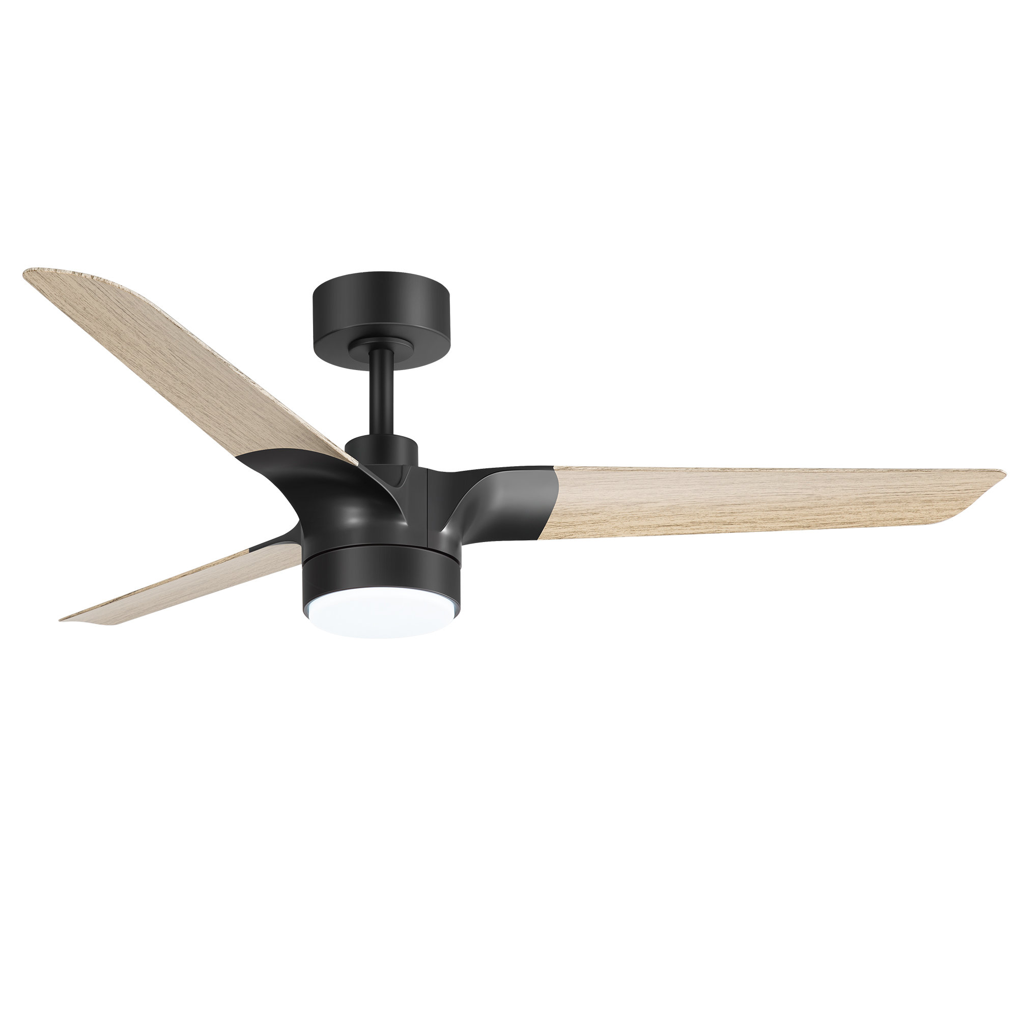 Ebern Designs 52 Inch Ceiling Fan With Lights 3 Blade Ceiling Fans With ...