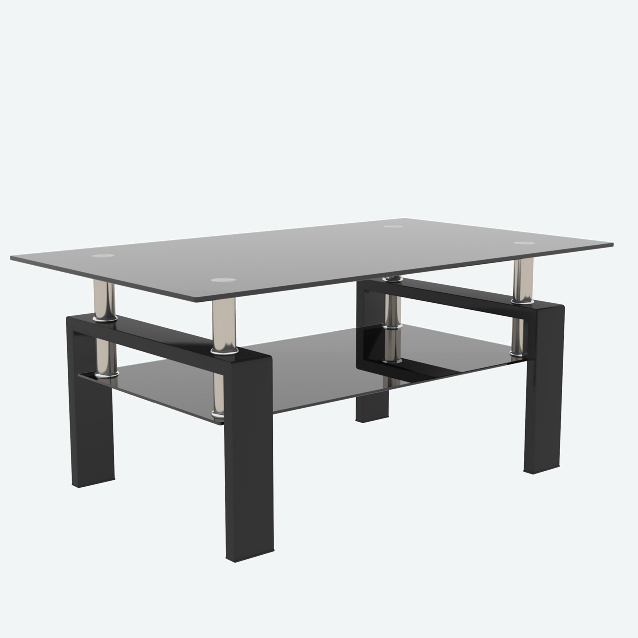 Wrought Studio™ Idette 4 Legs Coffee Table with Storage | Wayfair