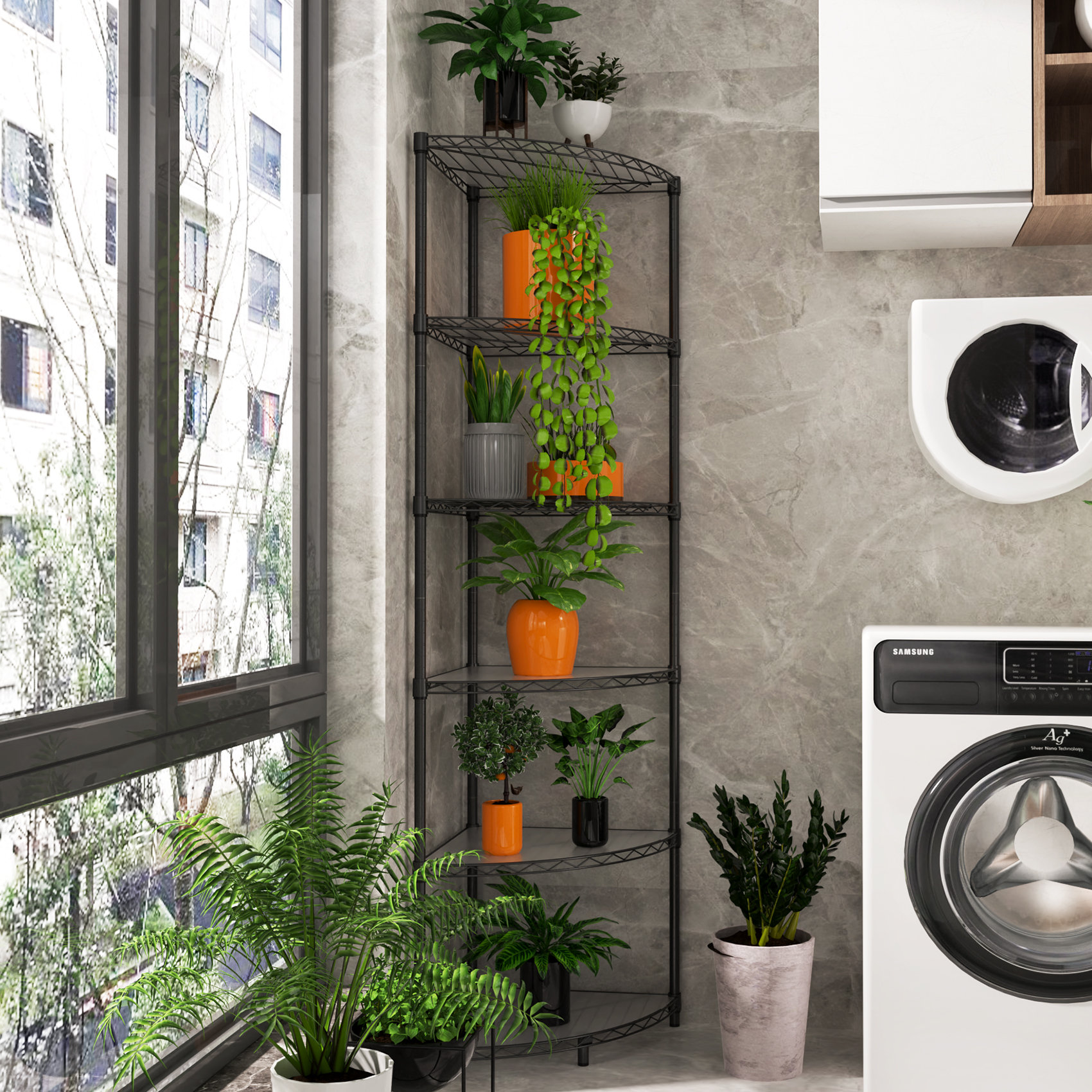 Rebrilliant 6 Tier Wire Metal Garage Storage Rack Shelving Units ...