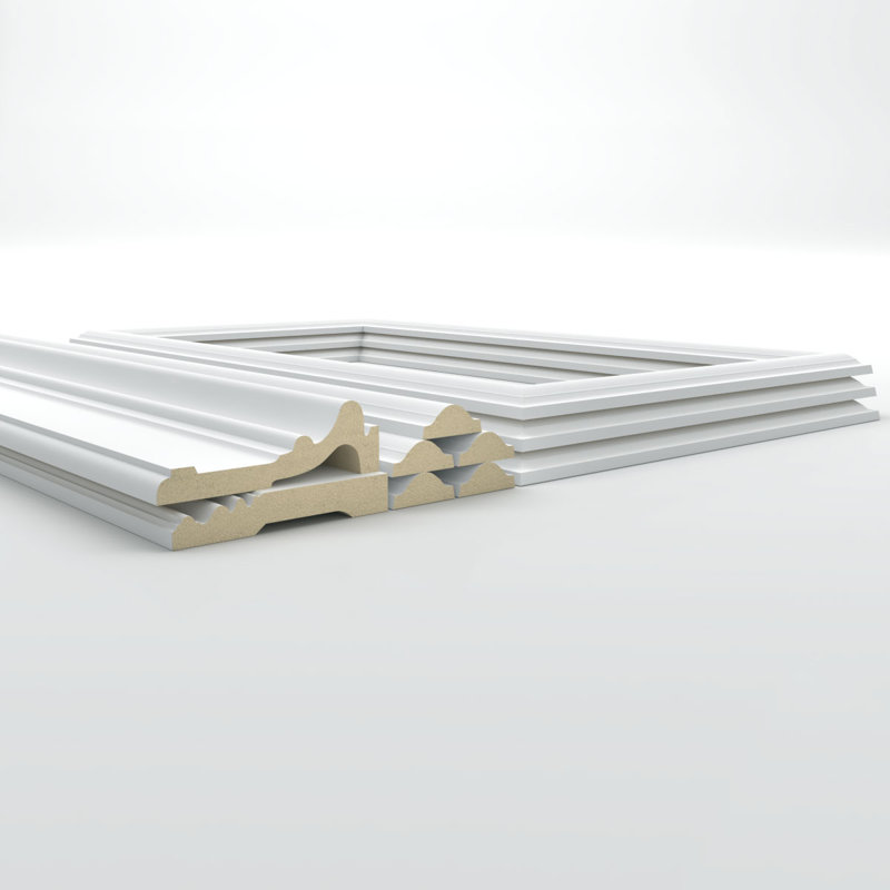 Ekena Millwork 94 1/2"L (Adjustable 96"H to 120"H) Ashford Square Panel ...