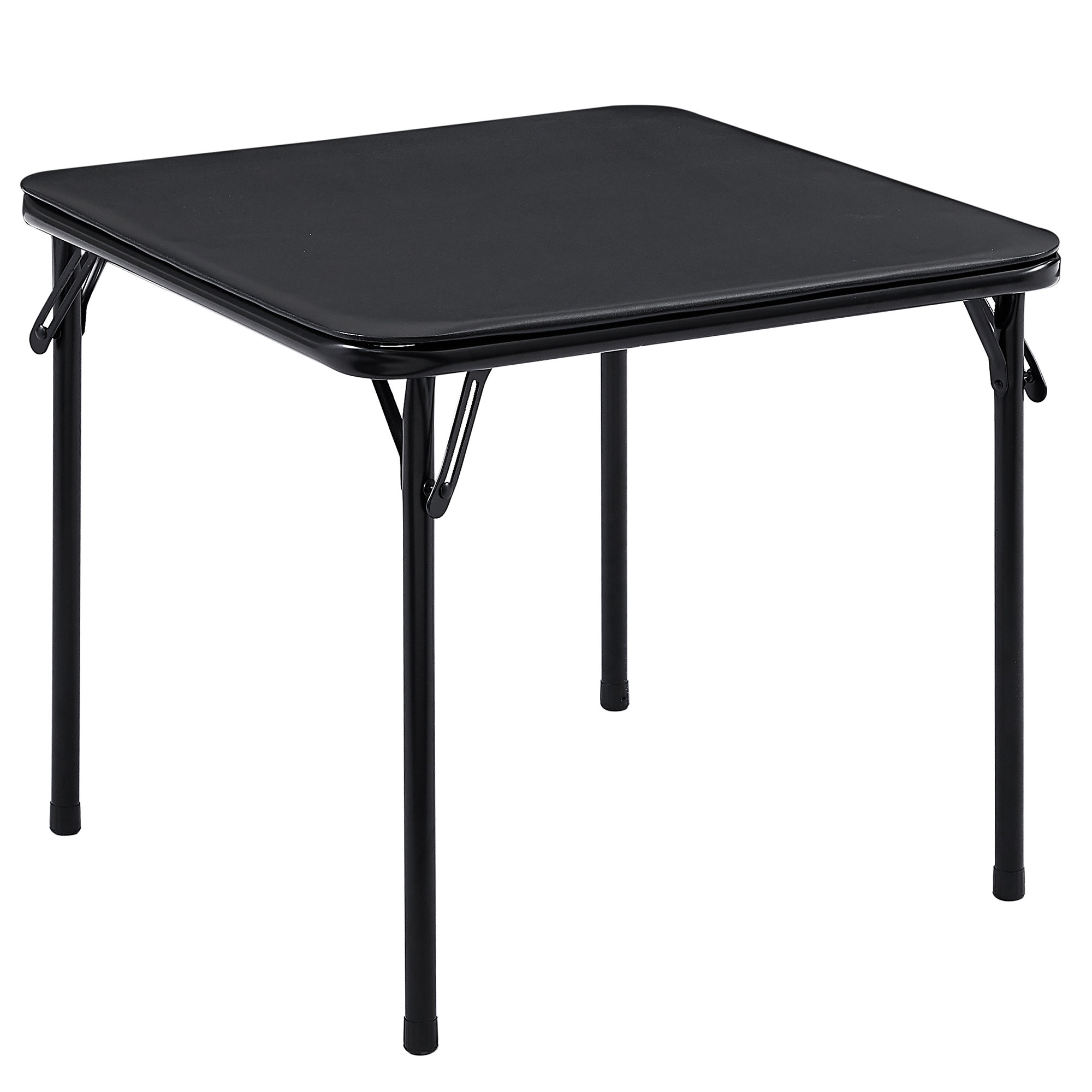 Vecelo 34" Folding Square Table Portable Plastic Dining Card Table For ...