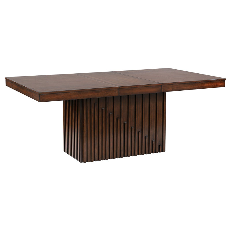 Corrigan Studio® Malilah Extendable Pedestal Dining Table & Reviews ...