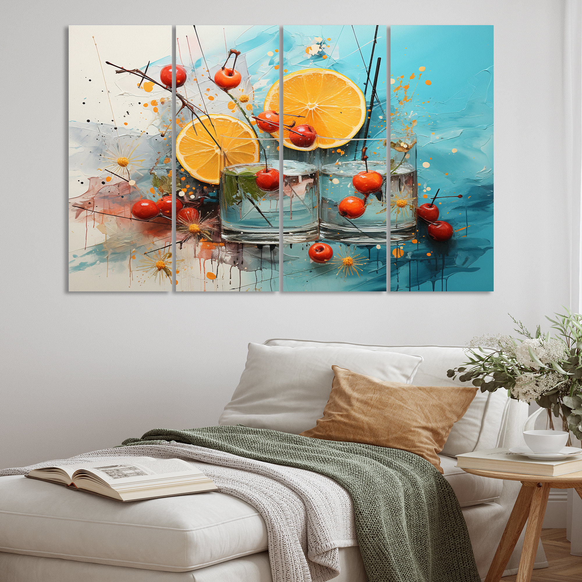 Design Art French Breakfast Representation Multicoloured - Food ...