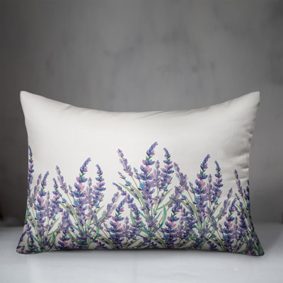 lavender rectangle cushion