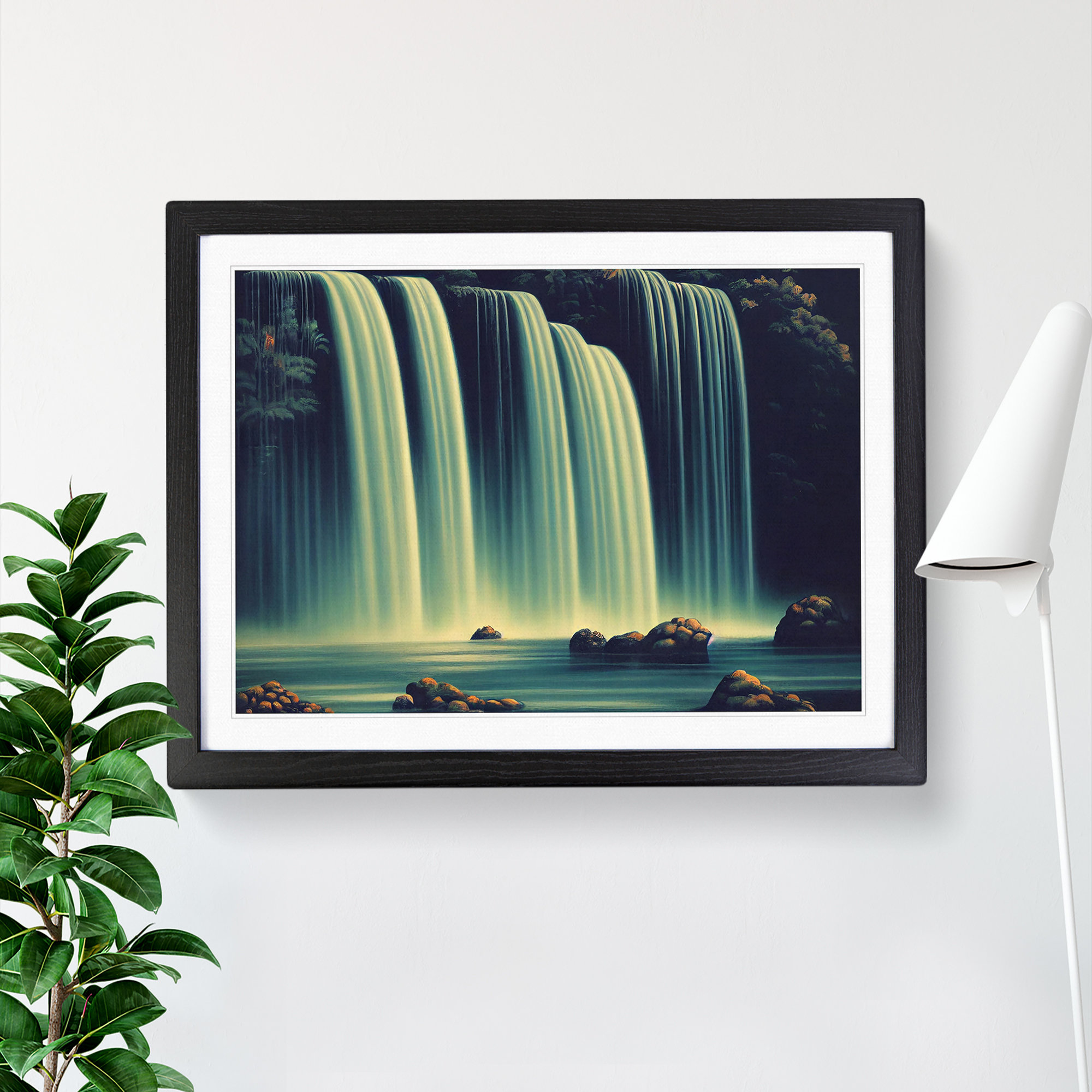 17 Stories Modern Waterfall Scene Vol.2 | Wayfair.co.uk