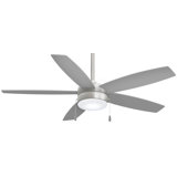 Wayfair | Silver Indoor Ceiling Fans You'll Love in 2024