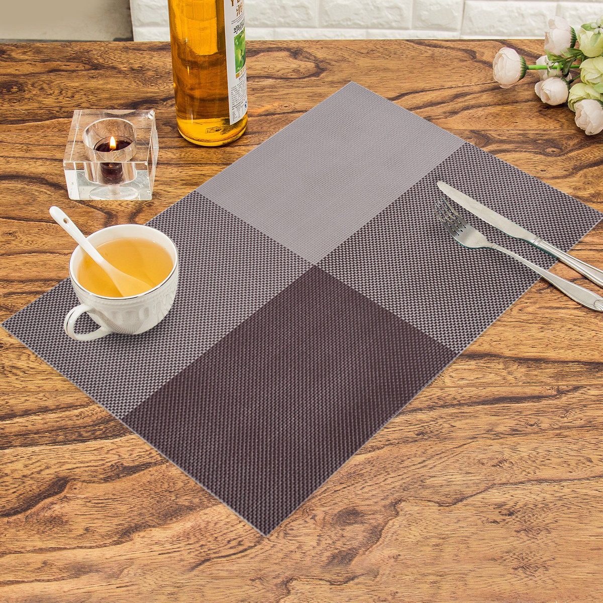 Gracie Oaks PVC Placemats Set Of 8 In Reusable Pouch 18”X12” - Wayfair ...