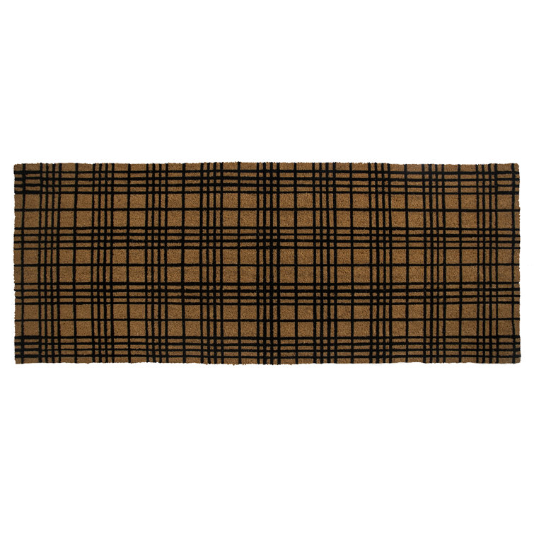 Entryways Fine Plaid Coir Doormat | Wayfair