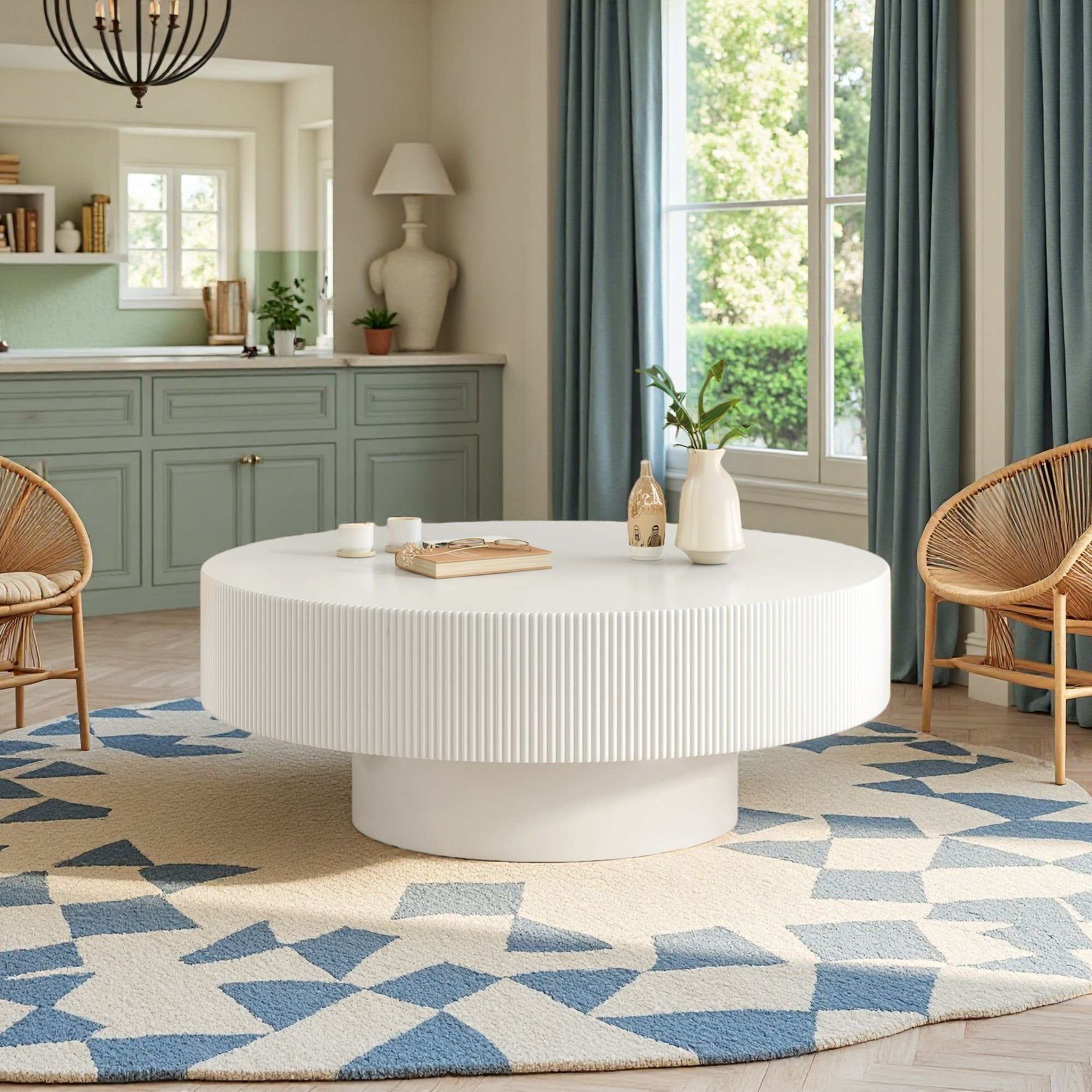 Ebern Designs Single Round Coffee Table | Wayfair