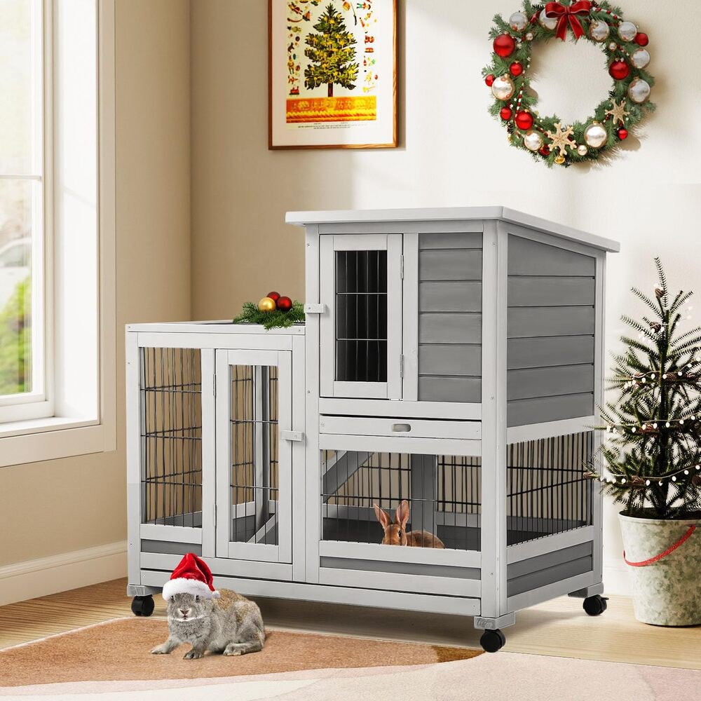 Tucker Murphy Pet™ Rabbit Hutch Pet House For Small Animals | Wayfair