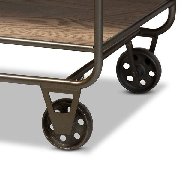 Steelside™ Alisa Wood Kitchen Cart & Reviews | Wayfair