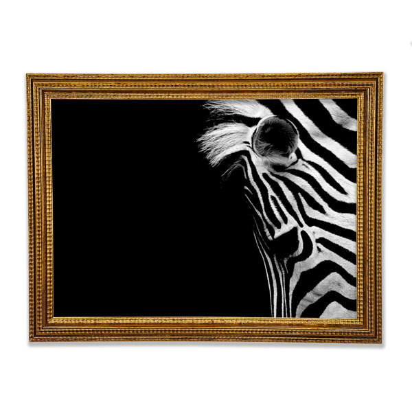 Ebern Designs Sad Zebra - Single Picture Frame Print | Wayfair.co.uk
