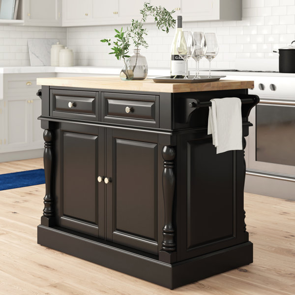 Three Posts™ Diamondback Kitchen Island & Reviews | Wayfair
