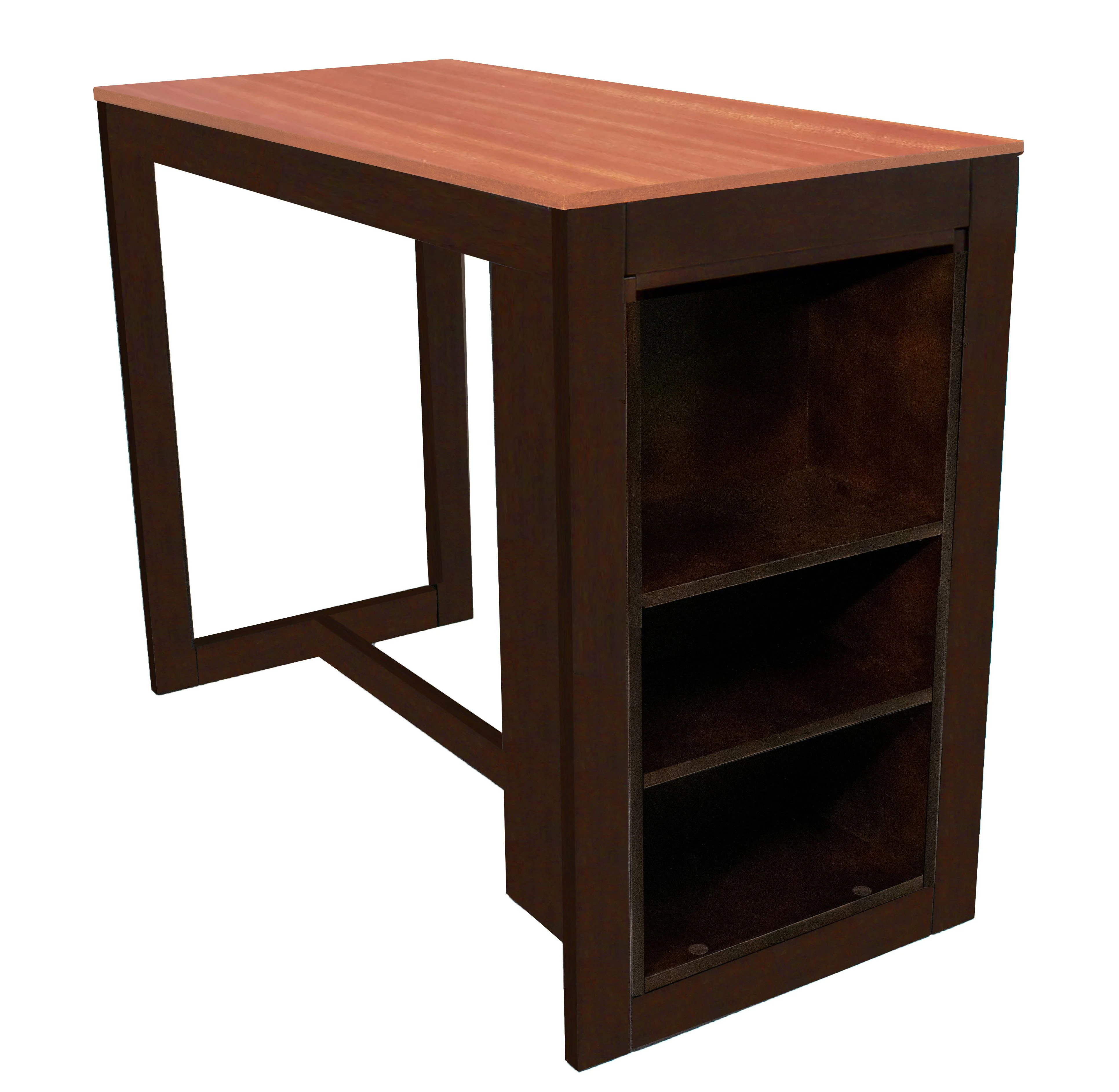 The Classy Home Counter Height 48" Cherry Solid Wood Dining Table | Wayfair