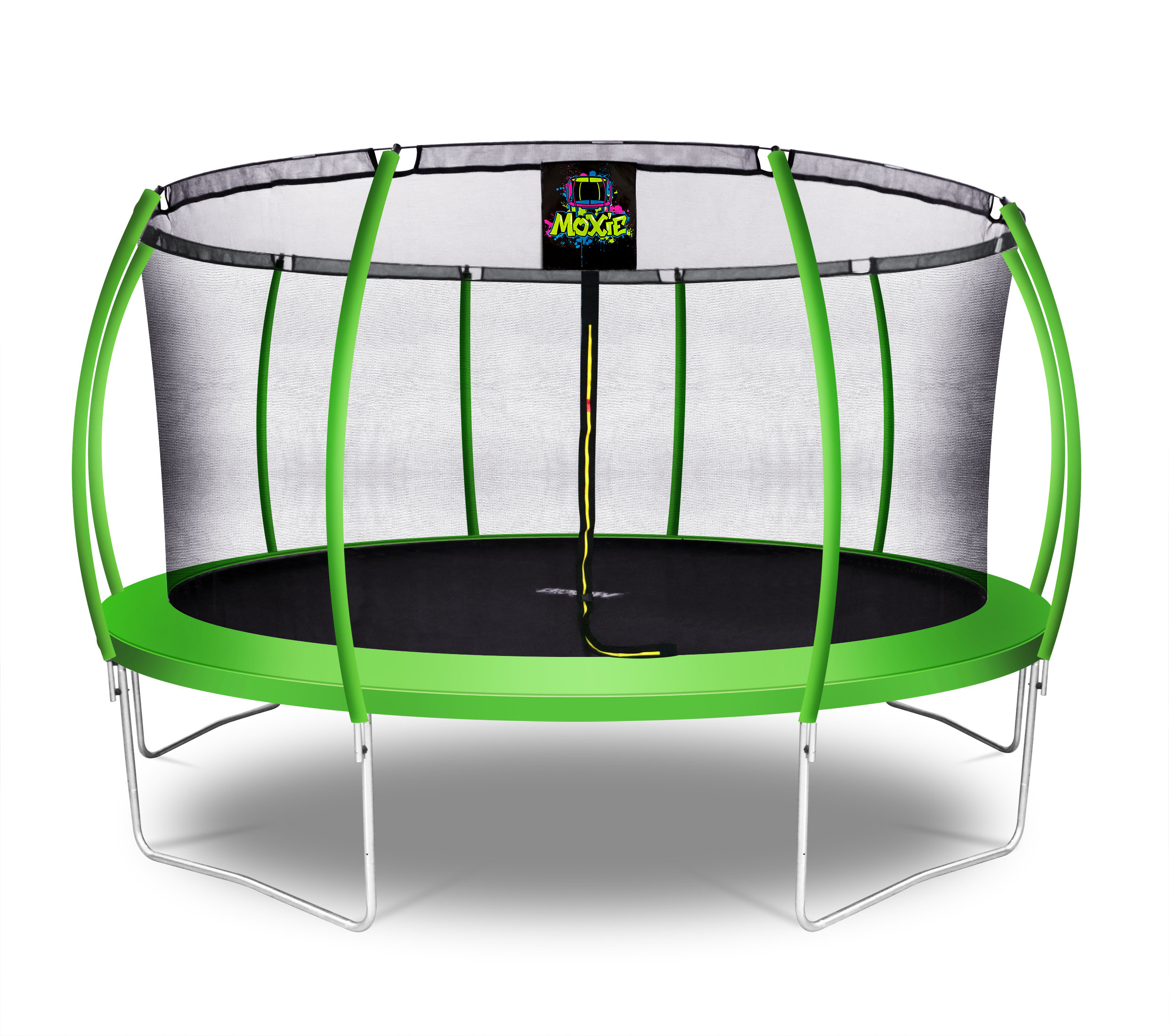 Moxie Machrus Moxie Pumpkin-Shaped Outdoor Trampoline Set with Top-Ring ...