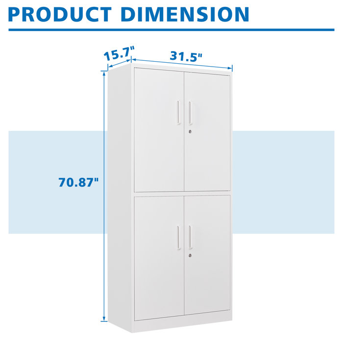 Inbox Zero Harraj 32'' Wide 3 - Shelf Storage Cabinet & Reviews | Wayfair