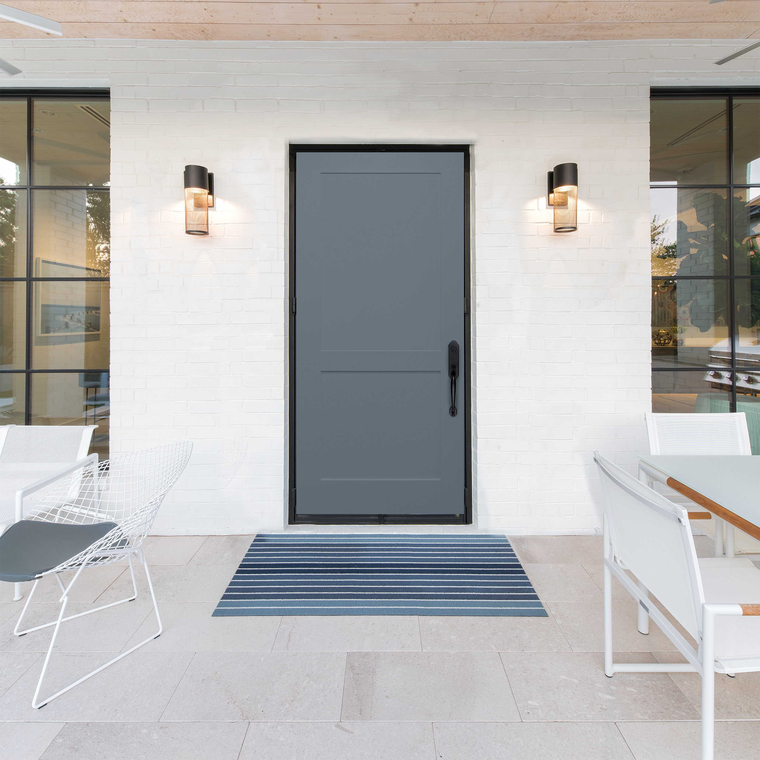 Prestige Entries Stratton Contemporary Smooth Paneled Fiberglass ...