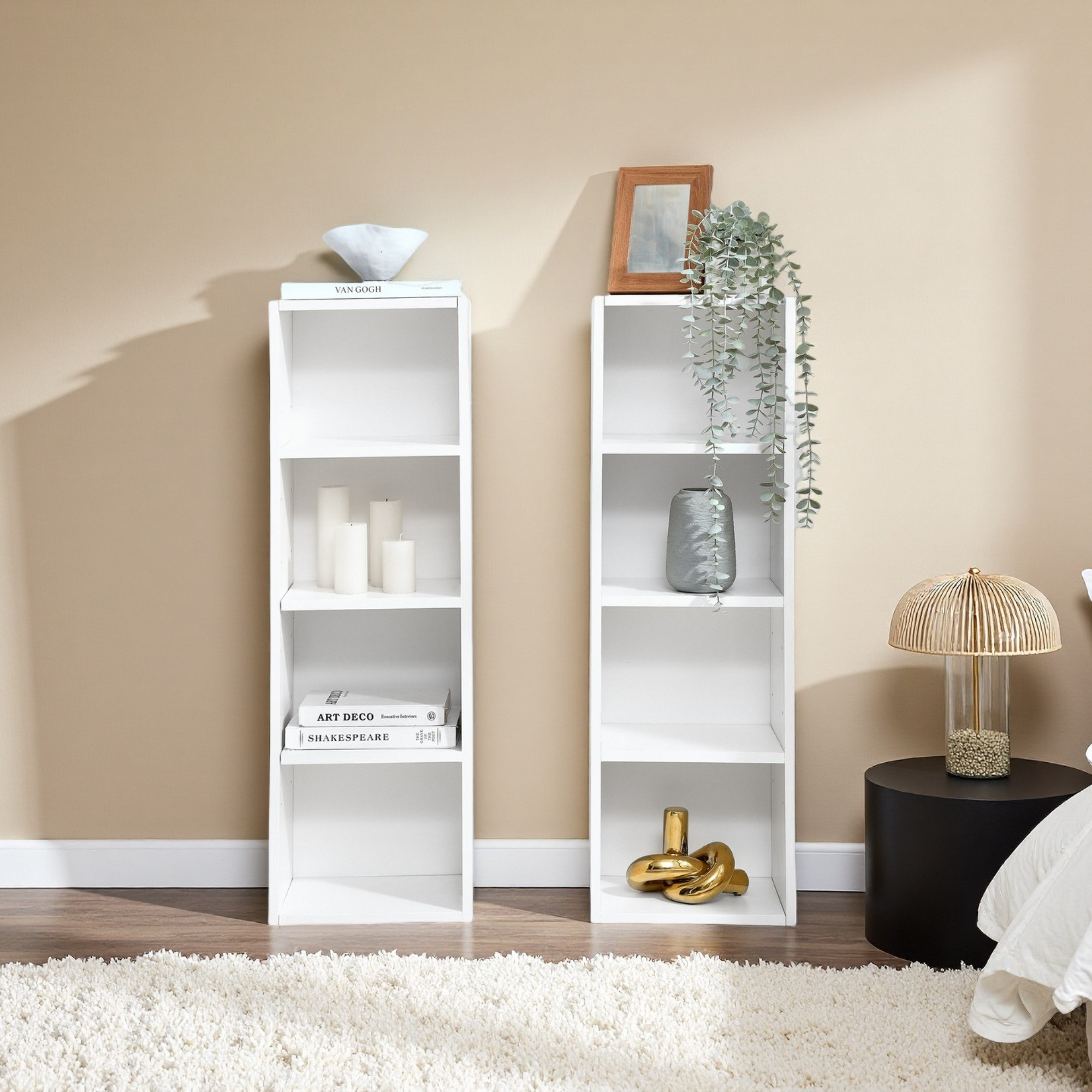 Ebern Designs 8 - Tier Adjustable Media Storage Rack – Multi ...