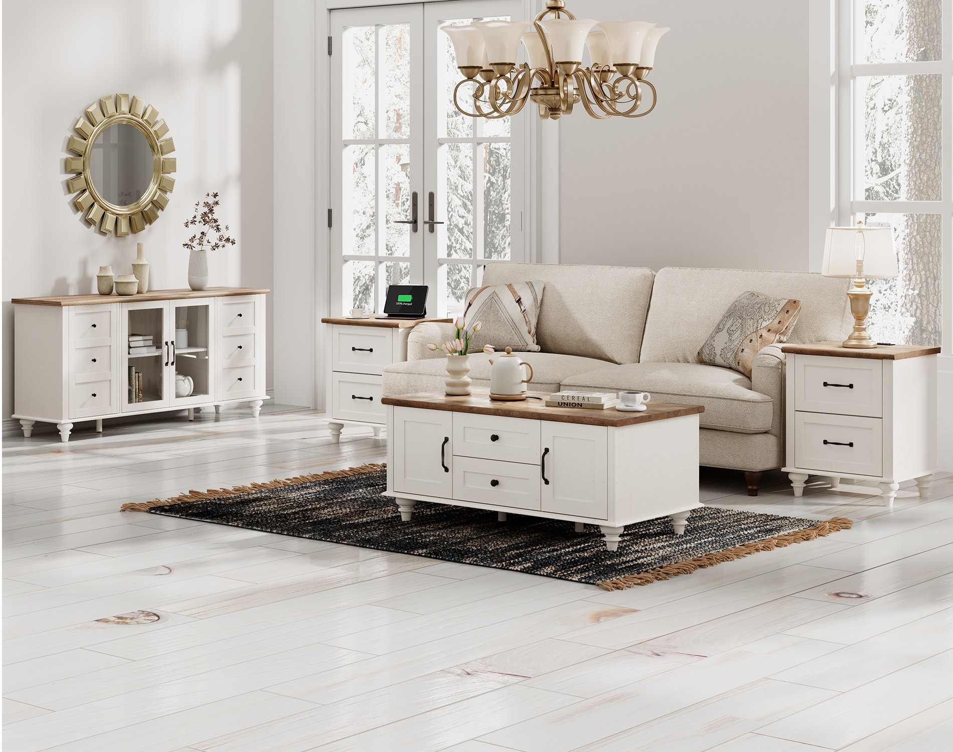 August Grove Antez 4 Piece Coffee Table Set - Wayfair Canada