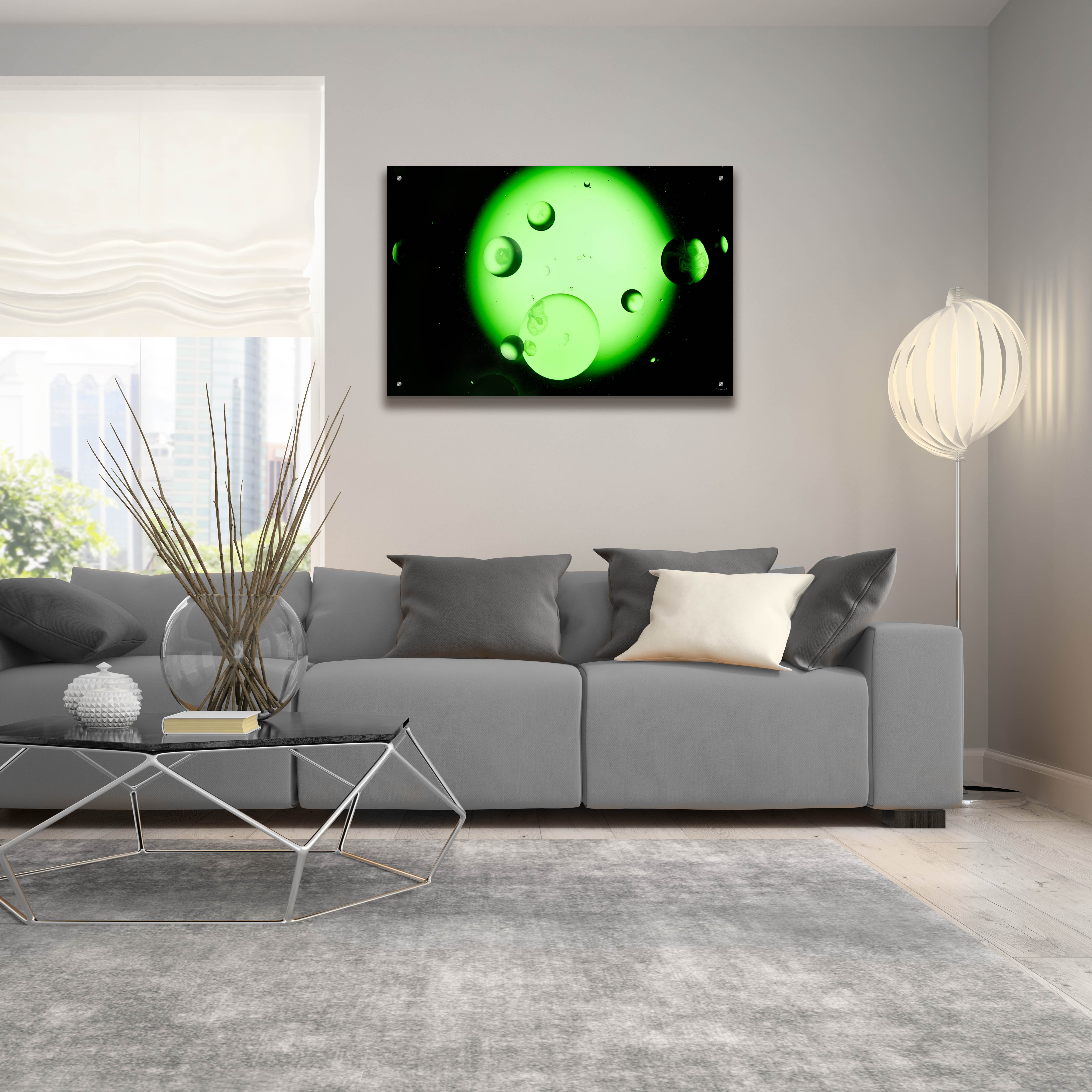 Brayden Studio® 'Oil And Water 02' by Gordon Semmens Acrylic Glass Wall ...