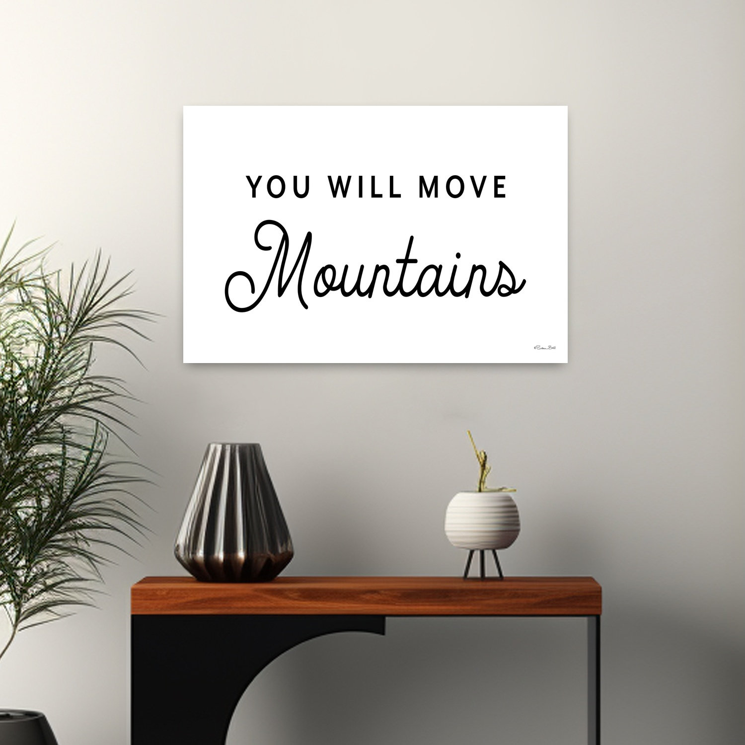 Latitude Run® You Will Move Mountains Abstract Contemporary Art | Wayfair