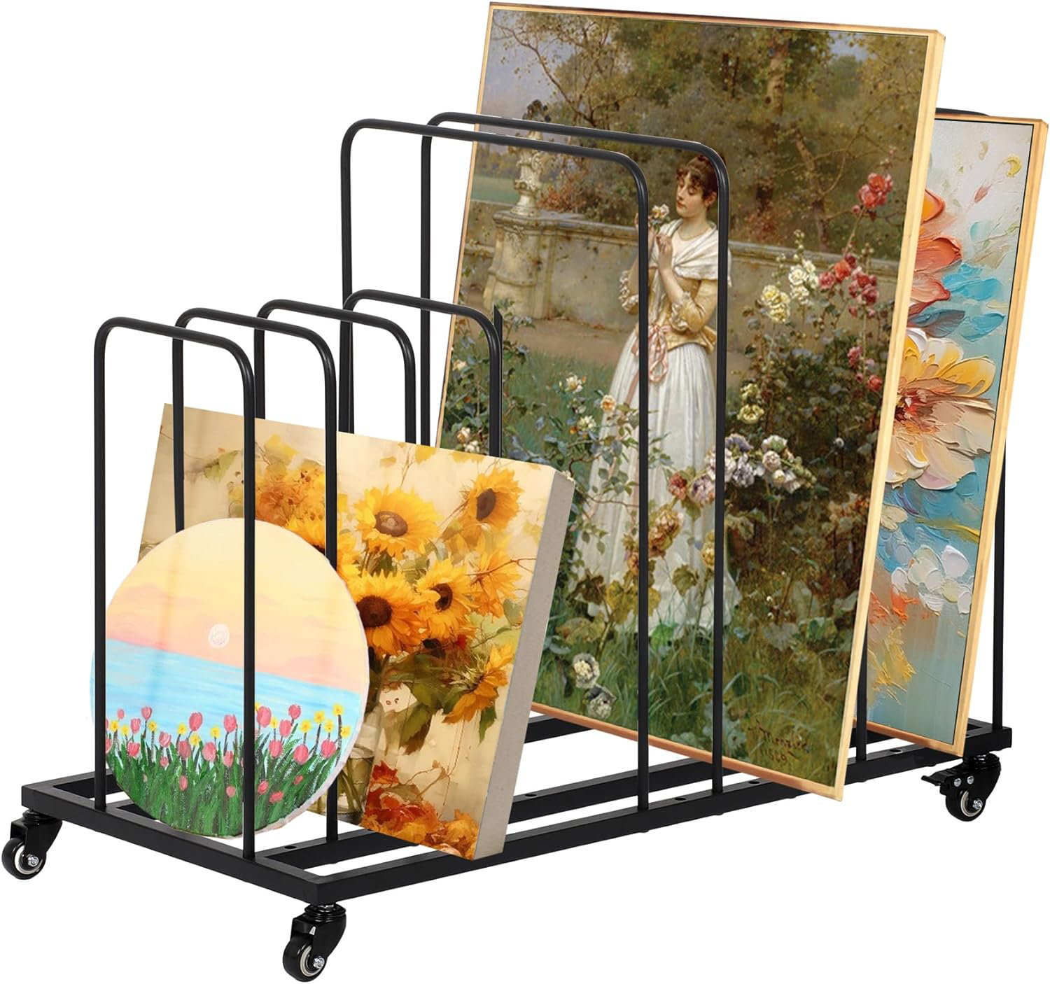 17 Stories Art Canvas Storage Rack, Art Drying Painting Rack With ...