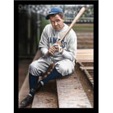 Buy Art For Less 'Babe Ruth and the Bat Boy' Print Poster by Darryl ...